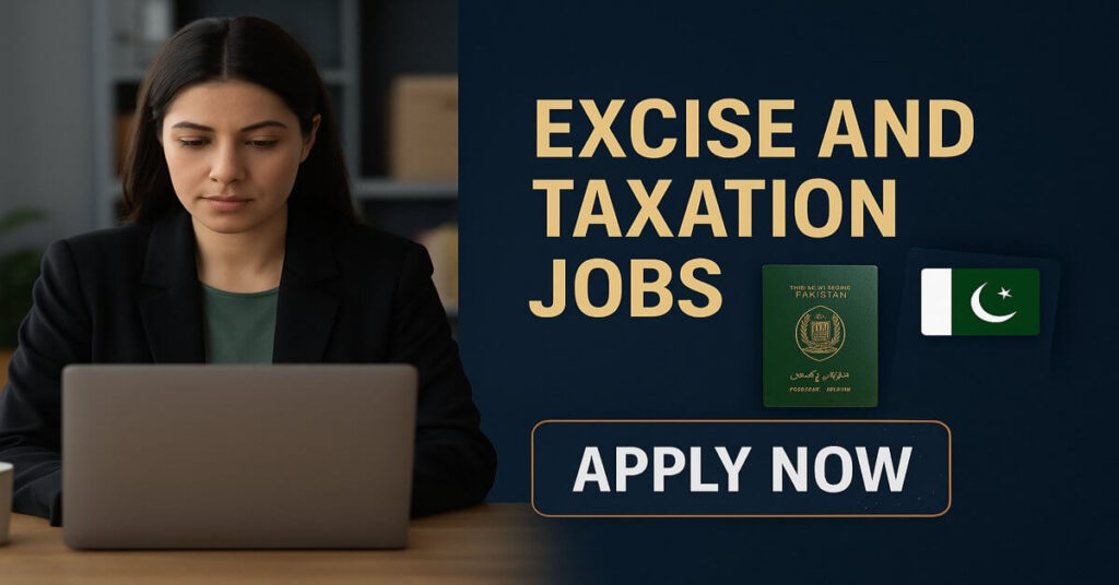 Excise and Taxation Jobs 2025 - Apply Now